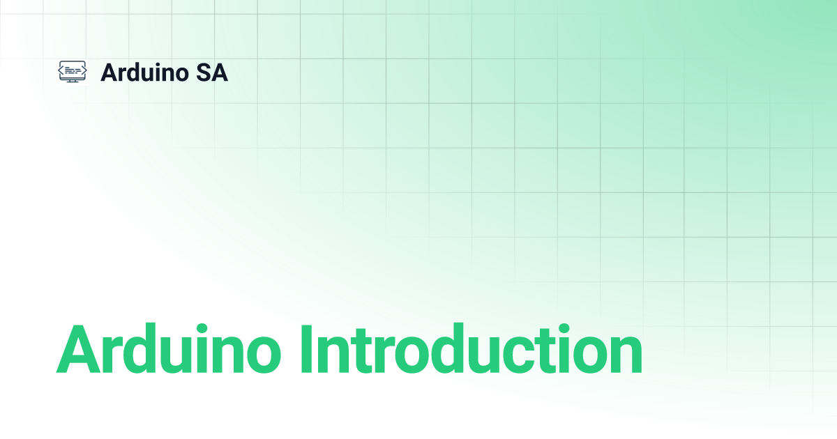 Arduino Introduction Arduino Sa 8021